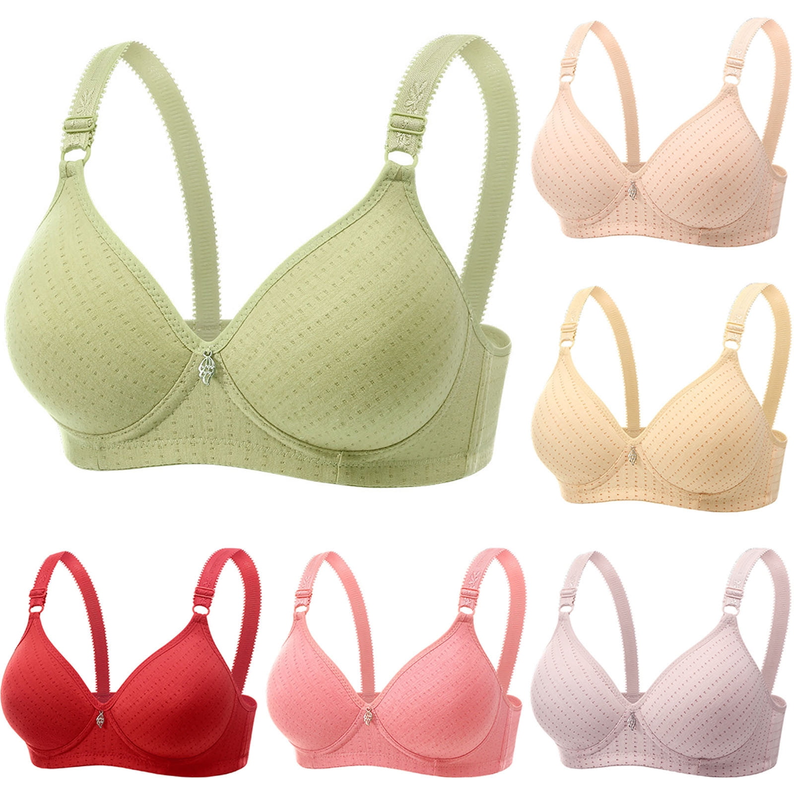QNANSPI Women Push Up Bra,Everyday Bras,Wirefree Camisole Bra Thin Push ...