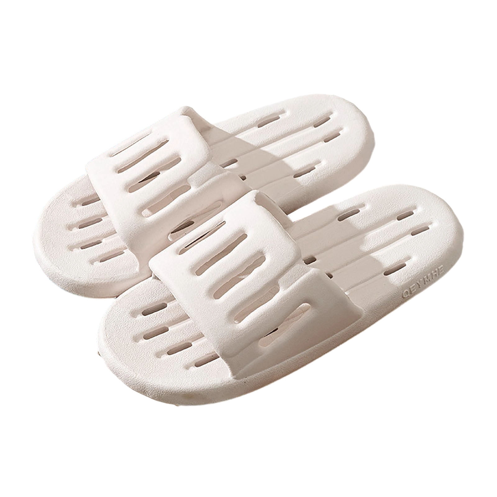 QNANSPI Women's Bathroom Slides with Traction, Shower Slippers Fast Dry ...