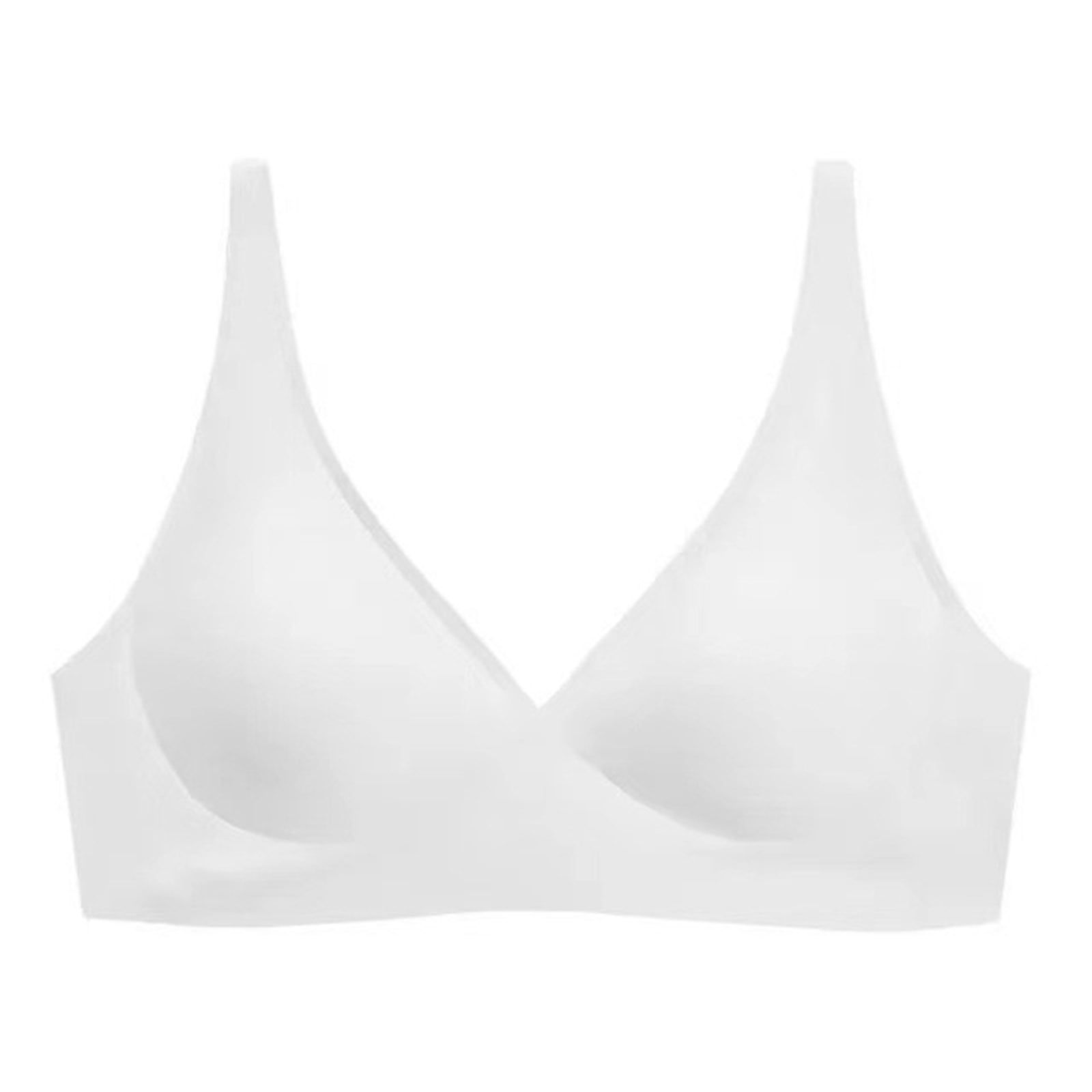 QNANSPI Women's Plus Size Bras,Wireless Bras for Women,Seamless ...