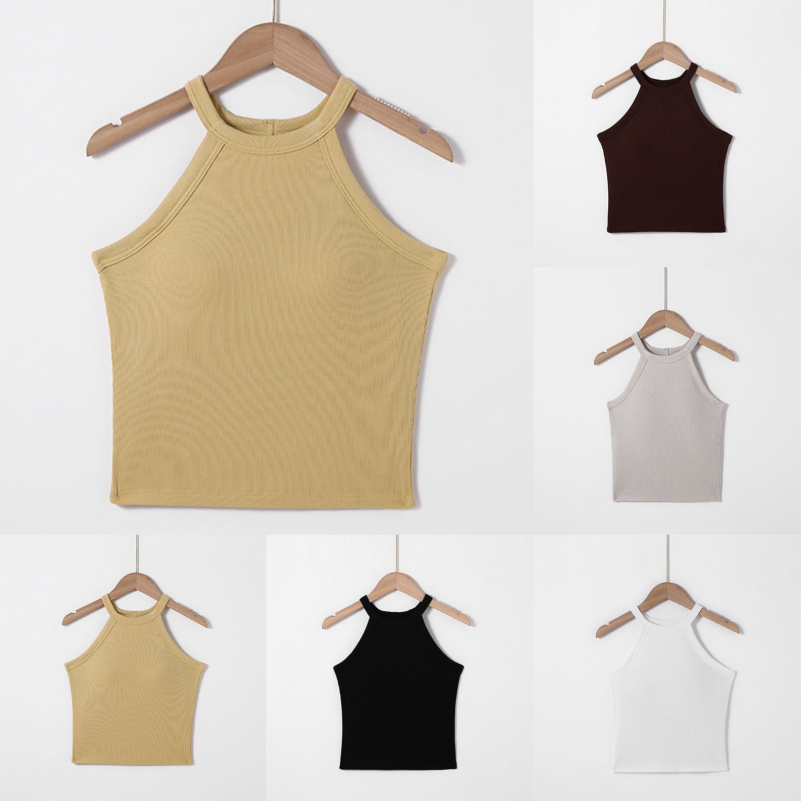 QNANSPI Womens Pajama Tops Sleeveless, Sleep Tops Sleeveless for Women ...