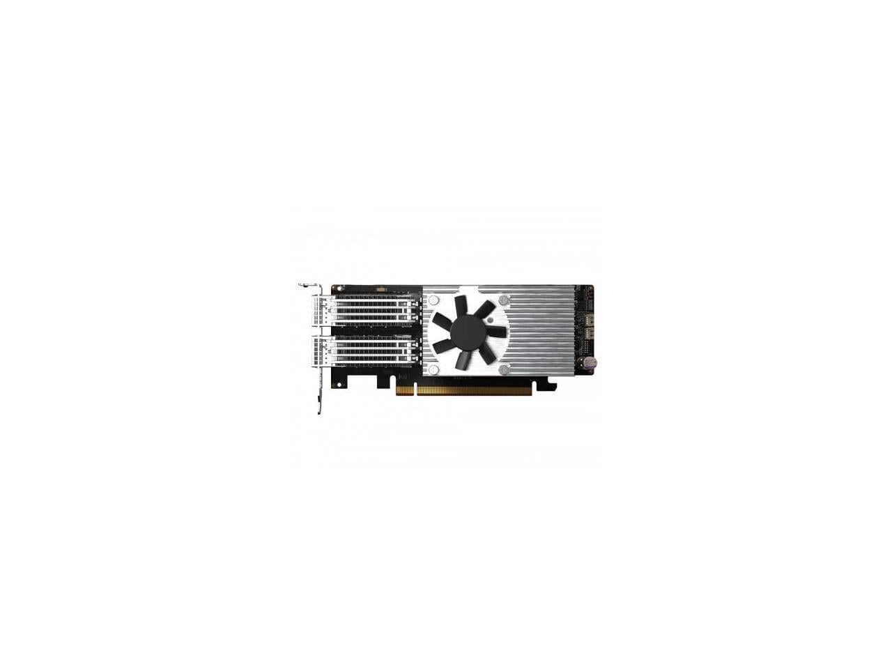 QNAP 2PORT QSFP28 100GBE NETWORK EXPANSION CARD LP PCIE GEN4X16 ...
