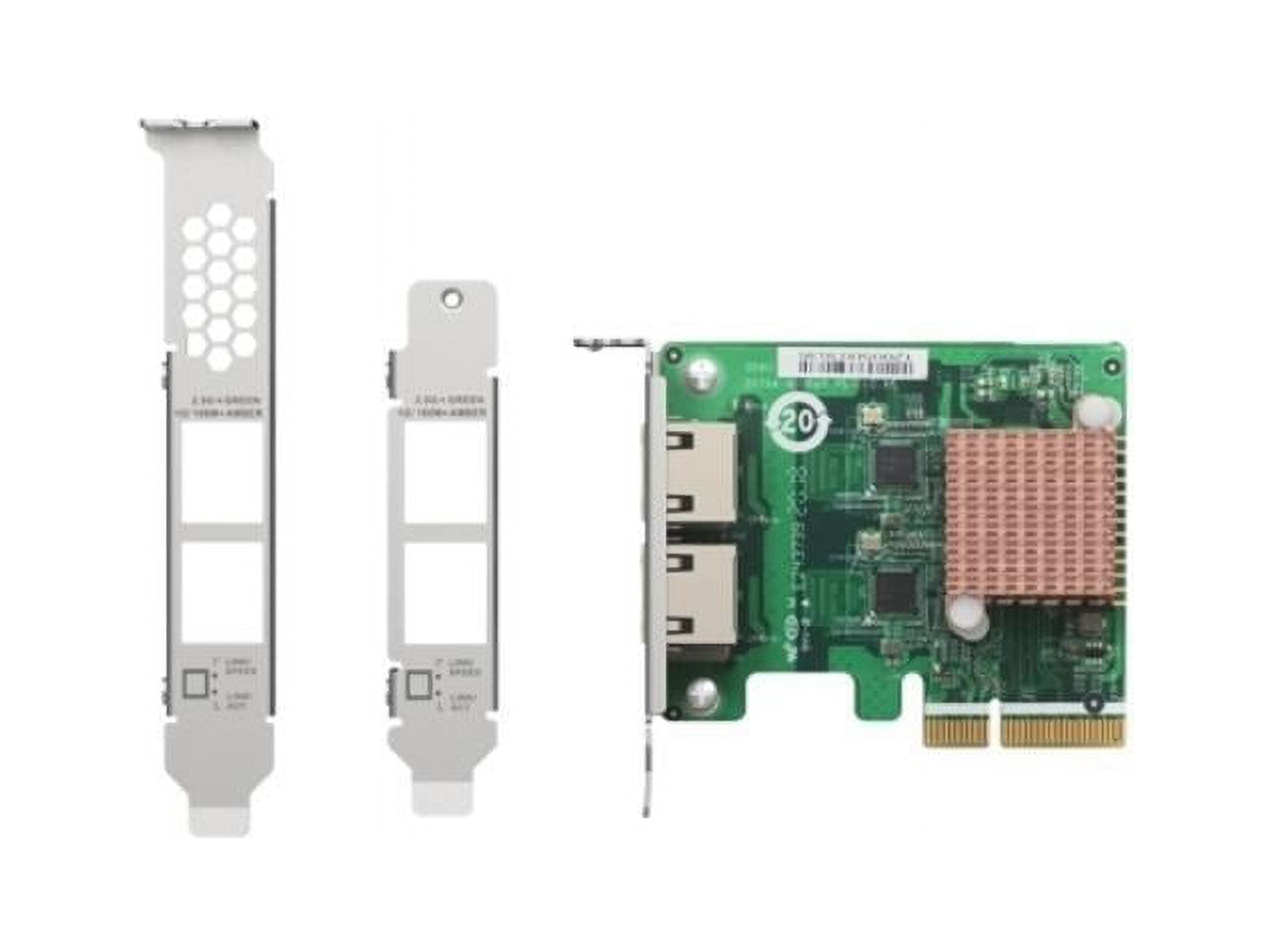 QNAP Electronics Dual Port 2.5GbE 4-Speed Network Card QXG-2G2T-I225 ...