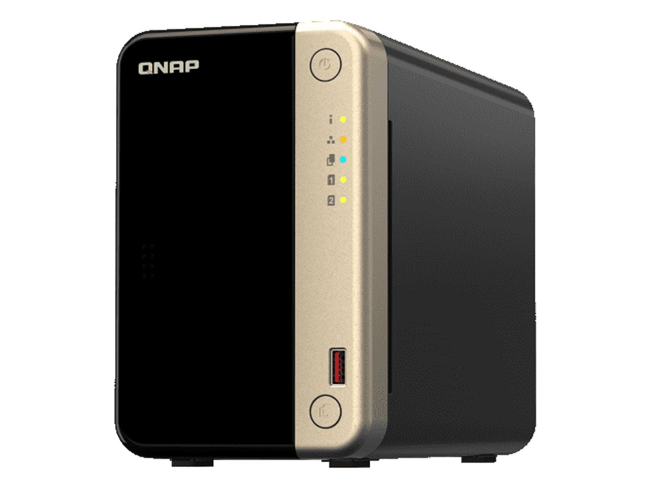 QNAP TS-264 2-Bay NAS, Intel 4C/4T Processor, 8GB DDR4 RAM, Network ...