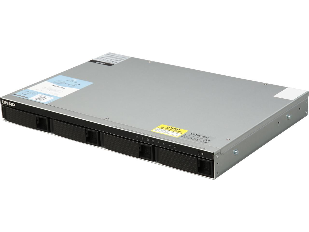 QNAP TS-431XeU-2G-US 4-bay 1U Short-Depth Rackmount NAS with Built-in ...