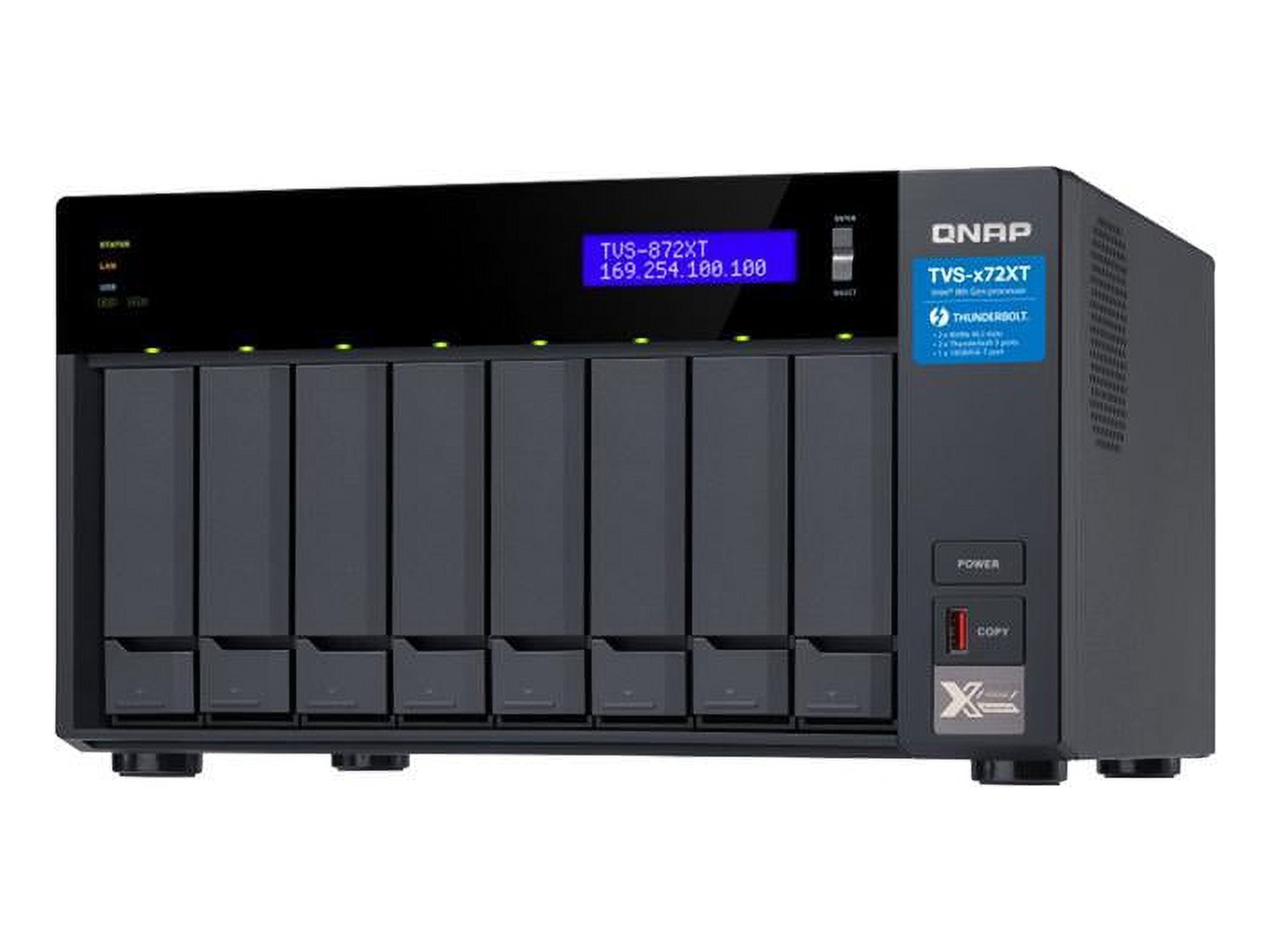 QNAP TVS-872XT-i5-16G-US 8-Bay Diskless Network Storage System with ...