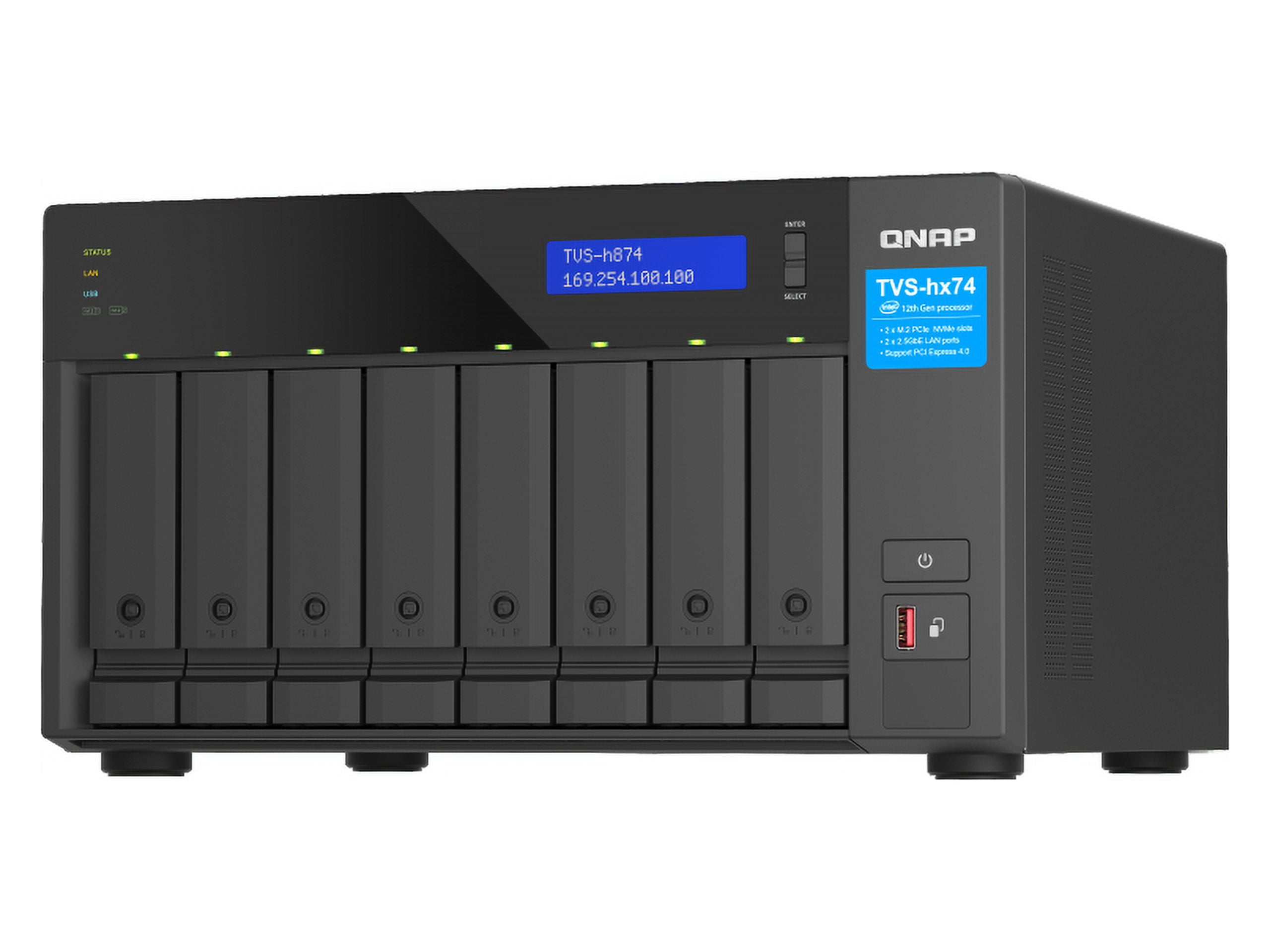 QNAP Ultra-High Speed 8 Bay NAS. Intel® Core™ i5-12400 6C/12T, 32GB RAM ...