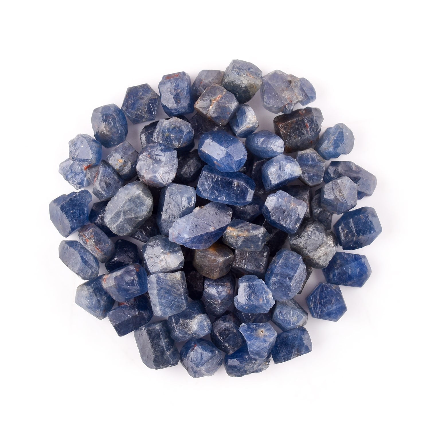 QNAVIC 100carats Natural Raw Blue Sapphire Crystal Gemstone, Chakra ...