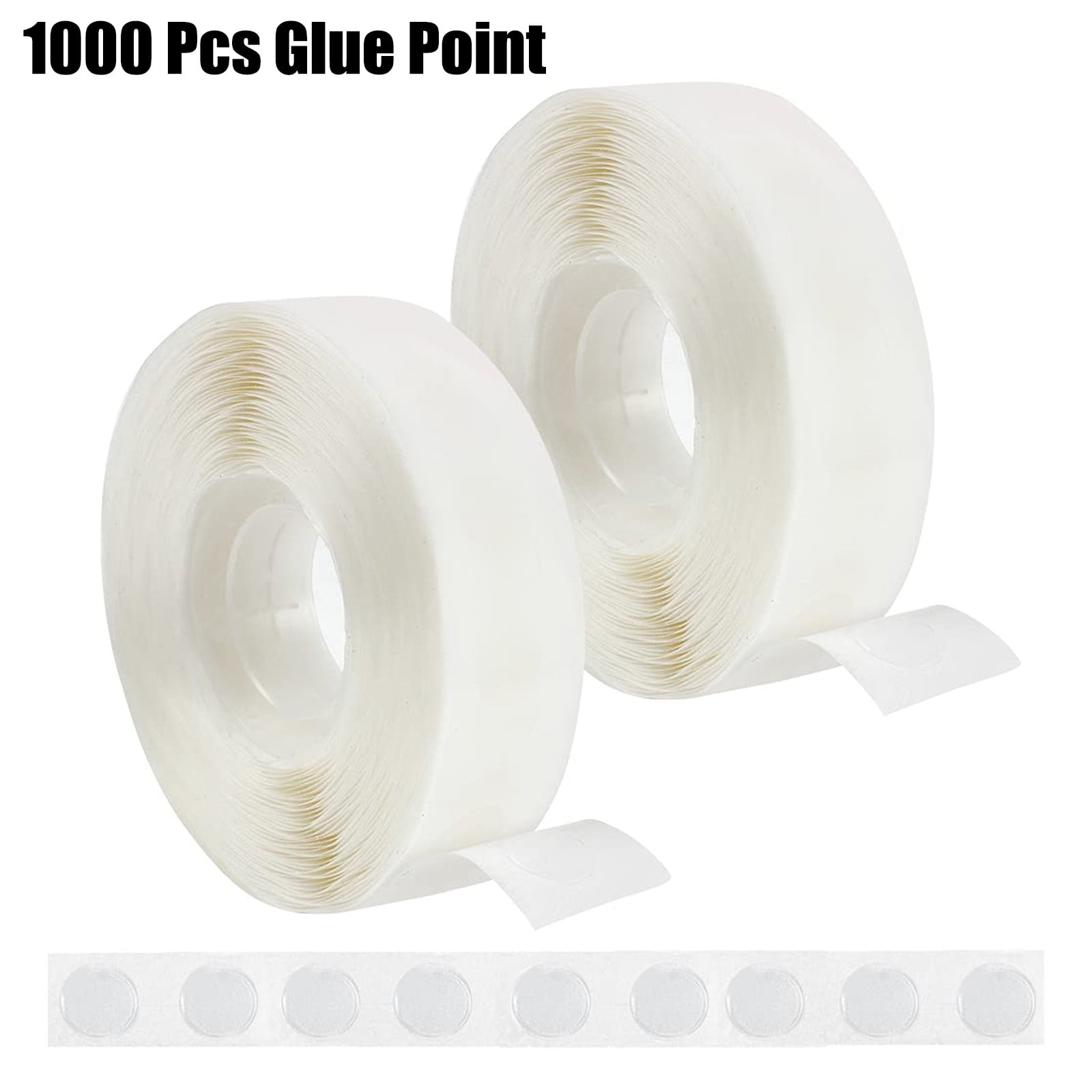 QNFEPKG 1000 Pcs Glue Point Clear Balloon Glue Balloon Removable ...