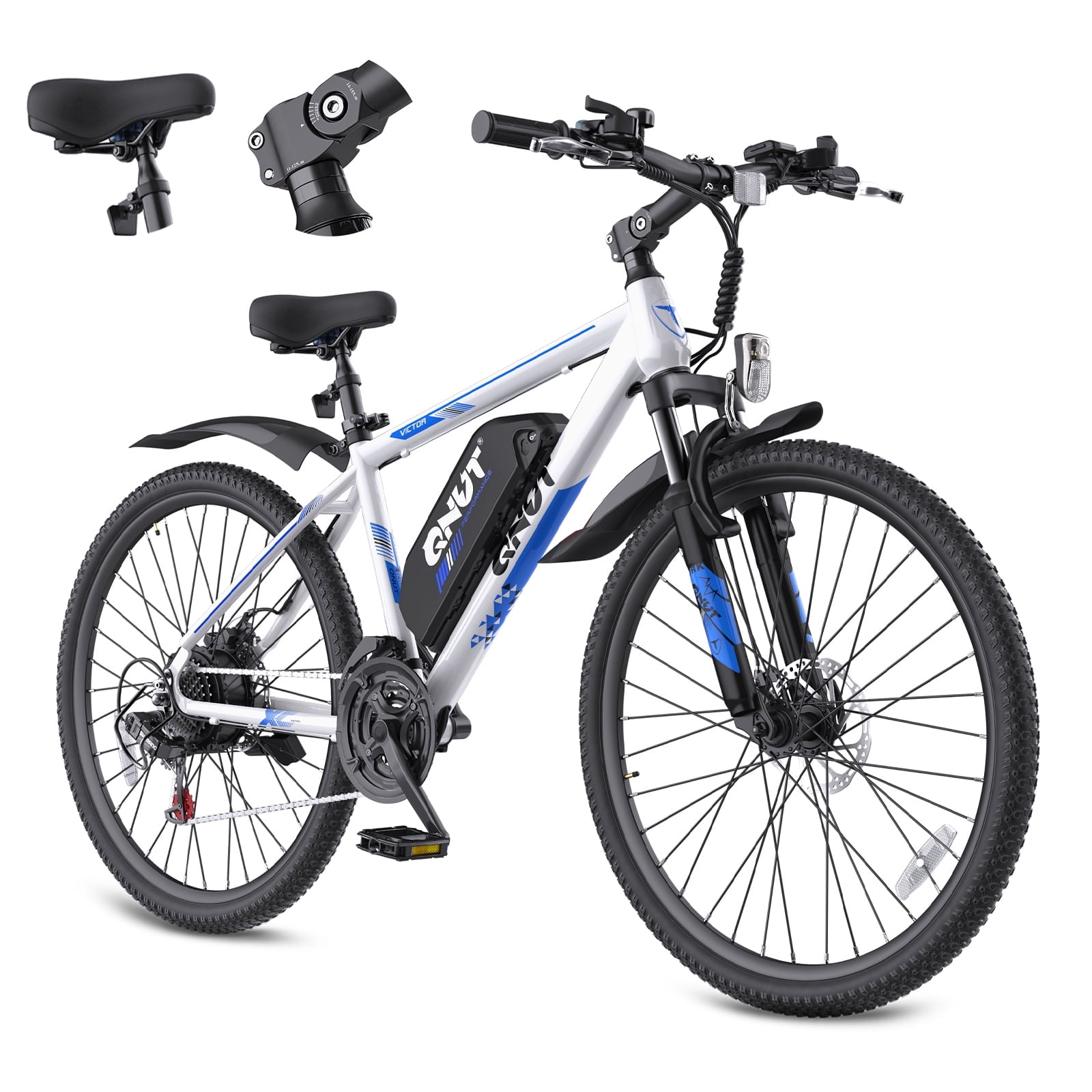 QNUT Full Aluminum Electric Bike for Adults & Teens, Peak 750W ...