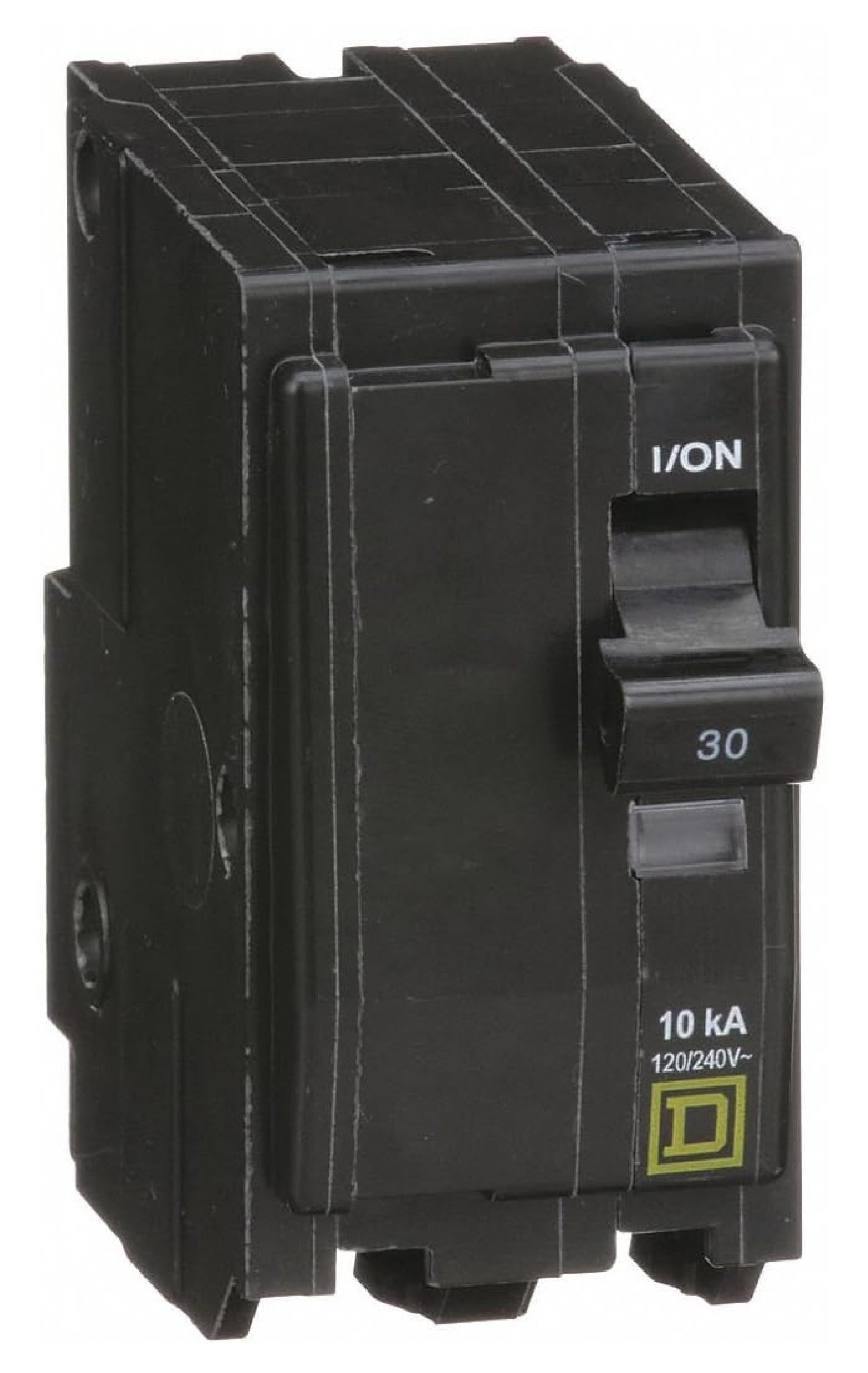 QO230 Miniature Circuit Breaker, 120/240 VAC, 30 A, 10 kA Interrupt, 2 ...