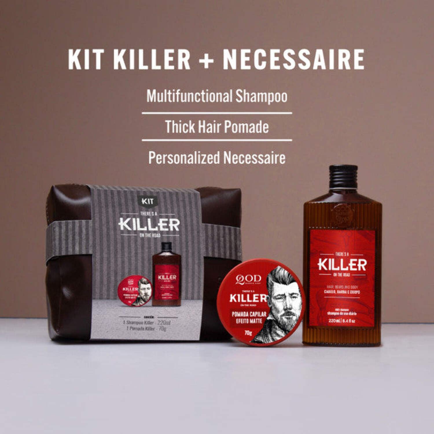 QOD Killer - Pomade + Shampool + Necessaire Kit - Walmart.com