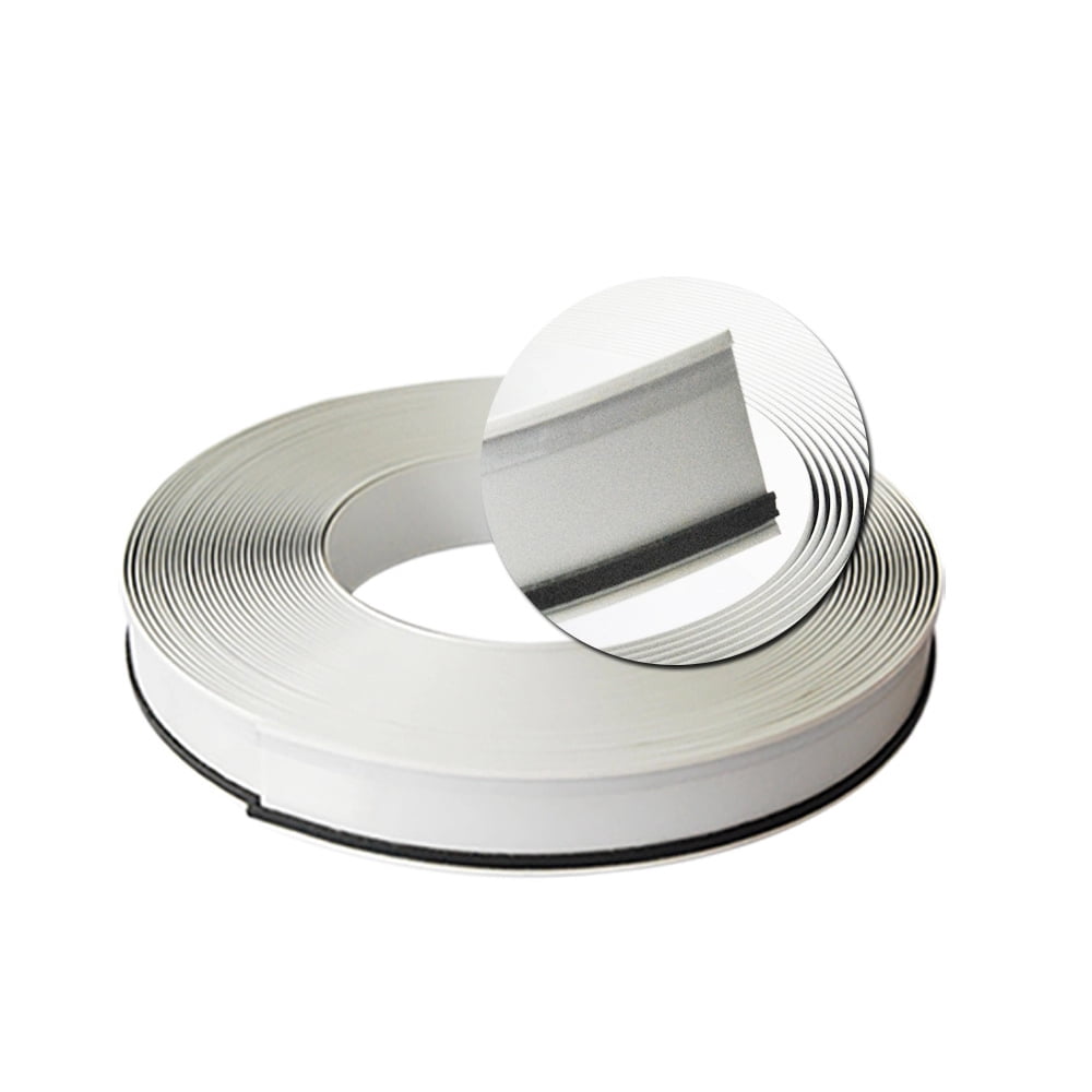 QOMOLANGMA 110mm (4.3") x 50m (164ft) White Color Aluminum Trim Cap ...