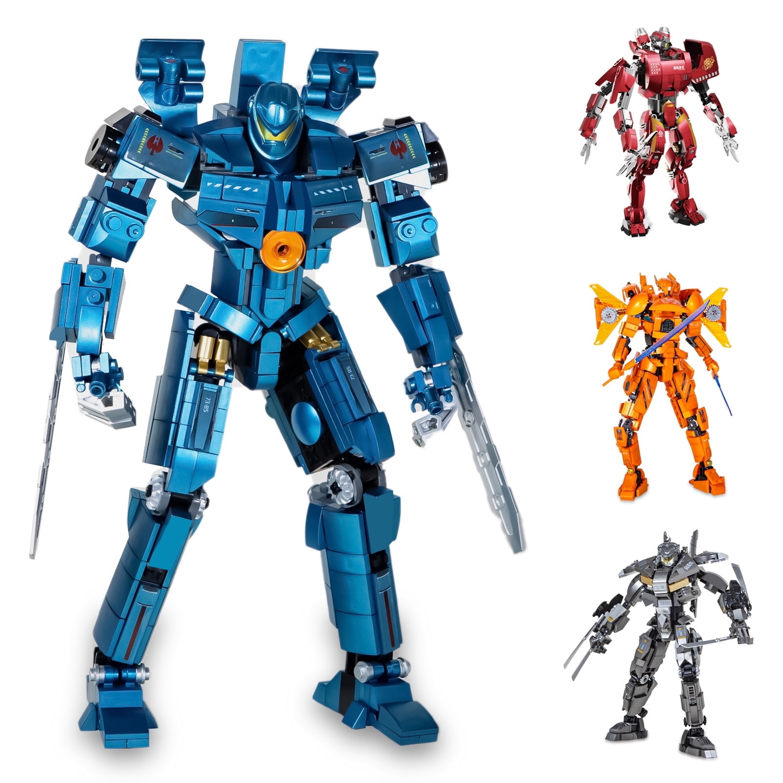 QOQ Adult Building Blocks Bricks Classic Pacific Rim Super Robot Model ...