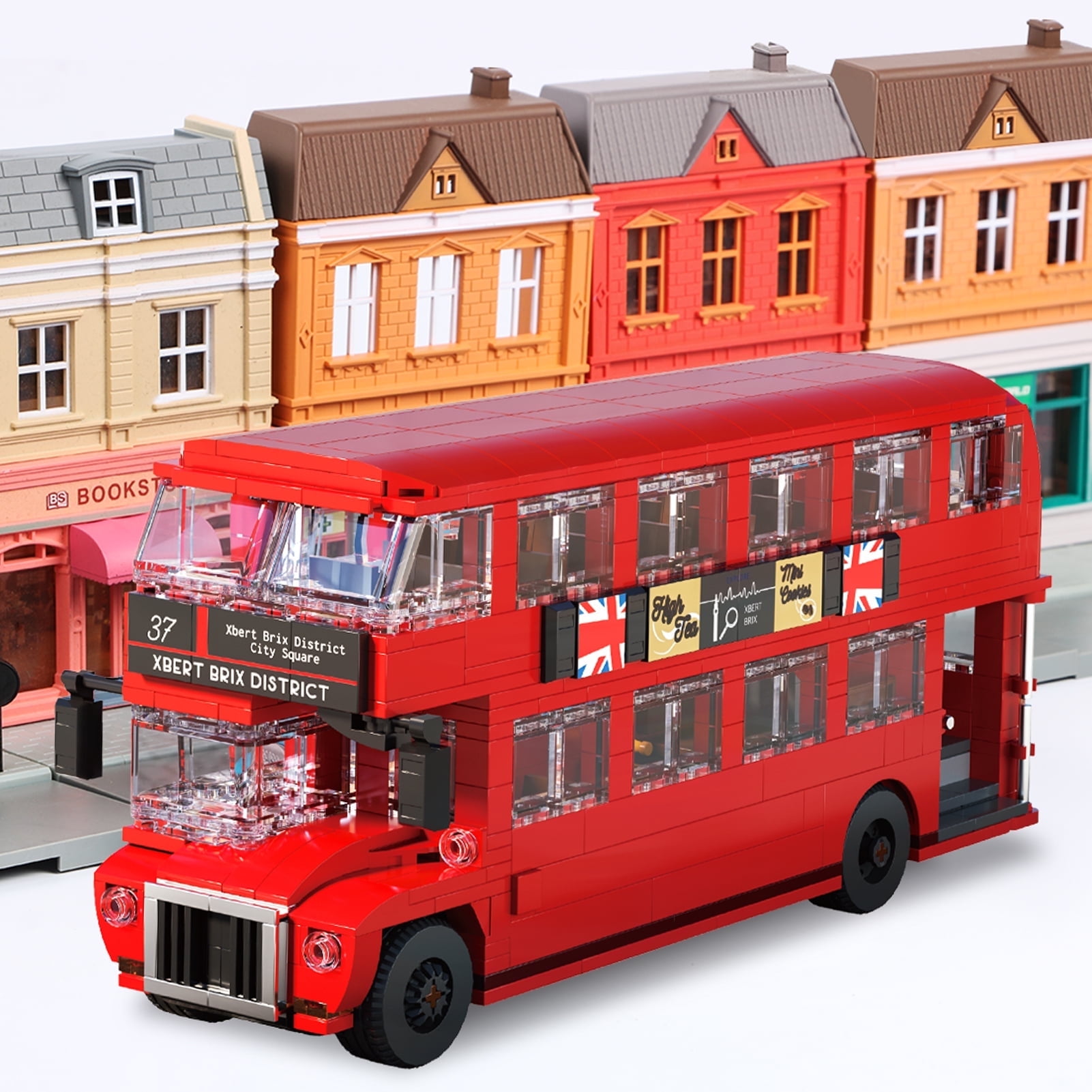 QOQ Double Deckers Bus Building Blocks for Boys, Bus Building Bricks Kits, Best Toy for Boy ...