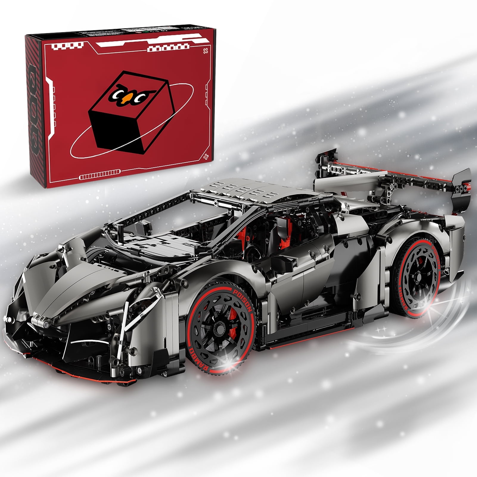 QOQ Super Car Building Blocks Toy,Cars Building Set for Kids Adults ...