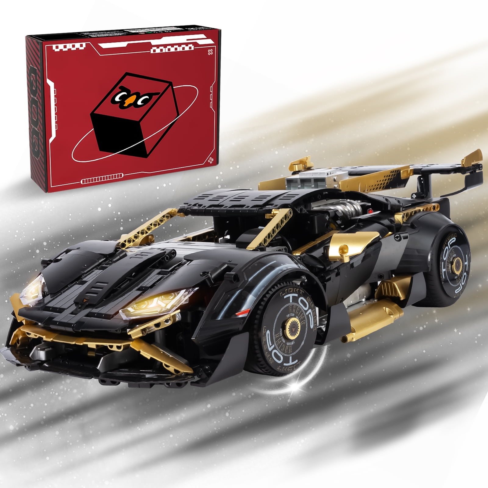 QOQ Super Sports Car Building Blocks Set,1:10 Scale Car Model,Race Car ...