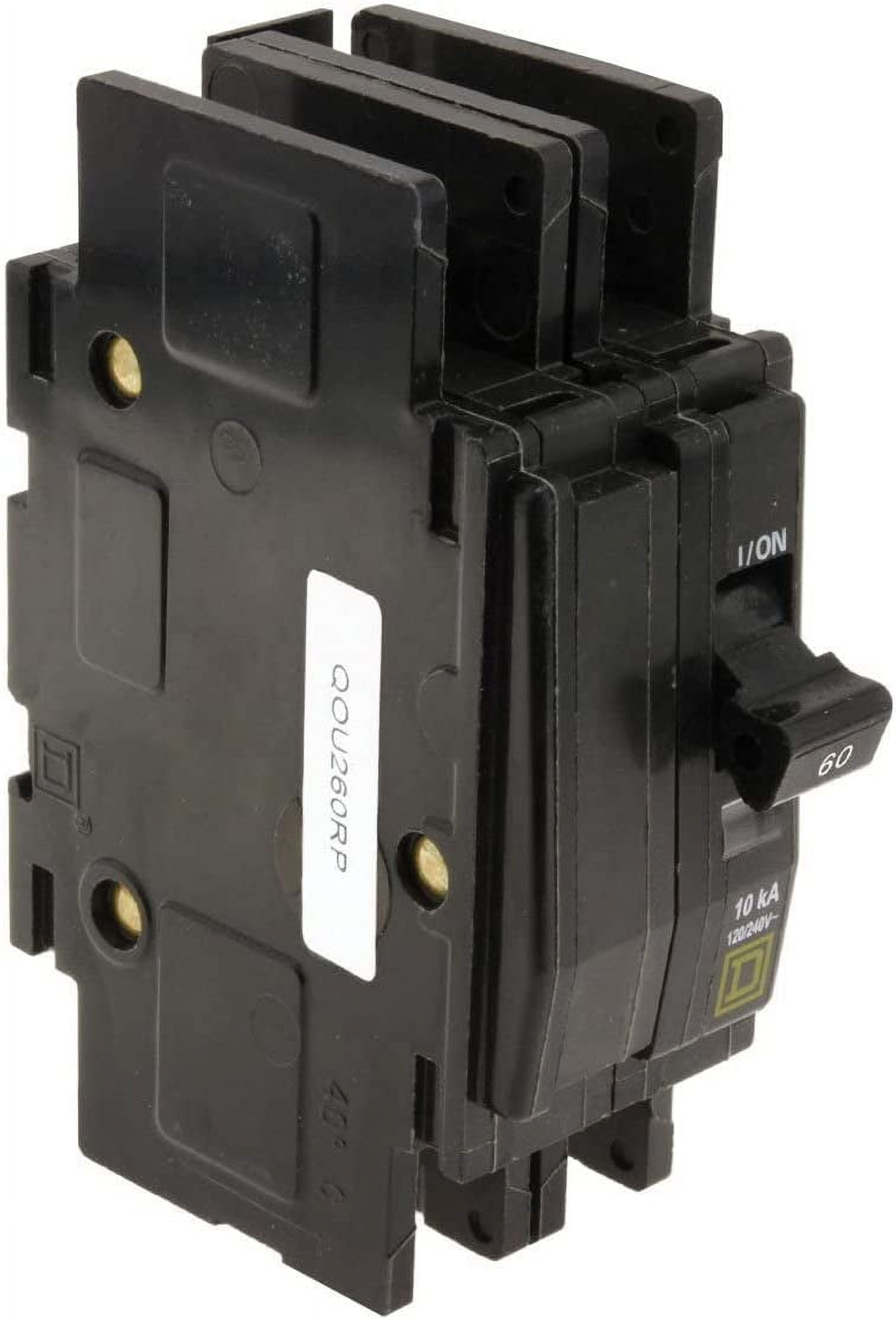 QOU260 Square D Circuit Breaker 60 Amp 2 Pole 120/240V - Walmart.com