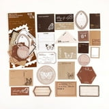 QOUZMO 6 designs vintage writable sticker pack [stamp memo set series ...