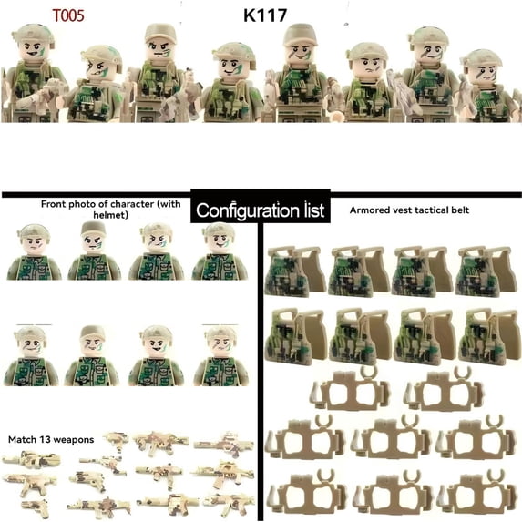 QPAZ Children's Building Block Set - Ghost Camouflage Special Forces ...