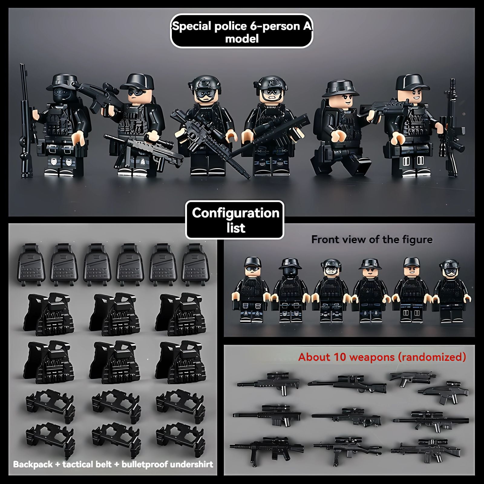 QPAZ Military Building Blocks Soldier Set - Desert Special Forces Ghost ...