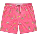 QPNGRP Men's Swim Trunks Quick Dry Beach Shorts with Mesh Lining ...