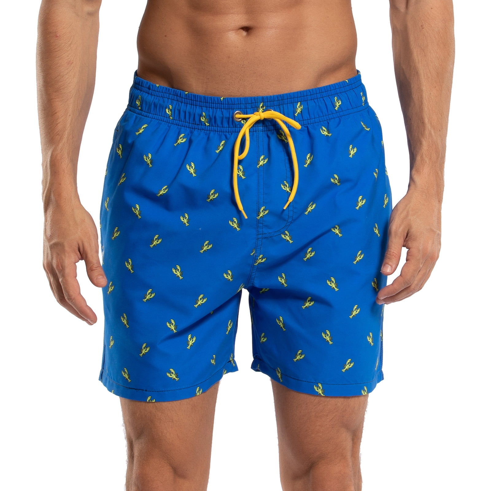 QPNGRP Men's beach trunks fast dry swim trunks swimsuit 7 inch UPF 50 ...