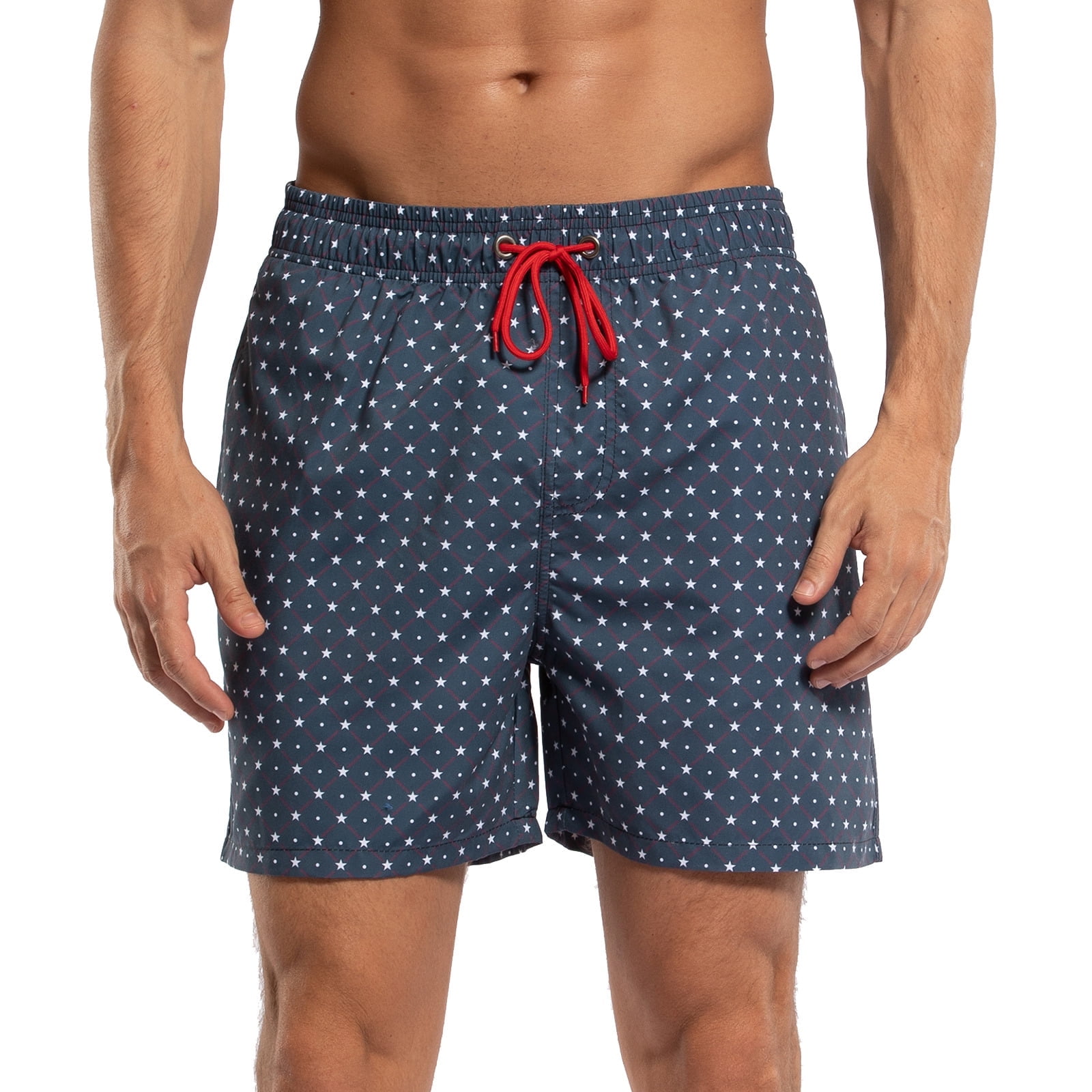 QPNGRP Men's beach trunks fast dry swim trunks swimsuit 7 inch UPF 50 ...