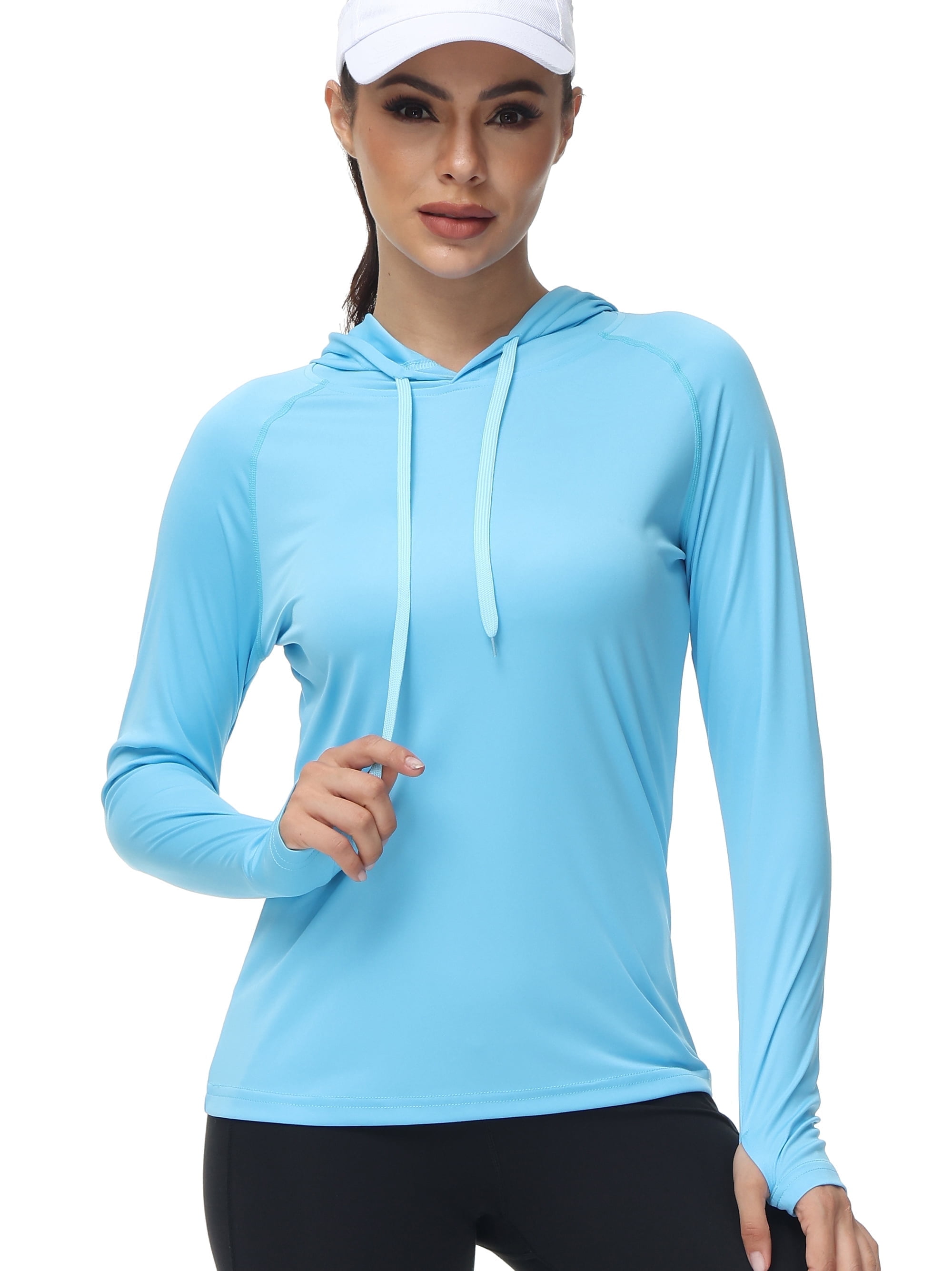 QPNGRP Women's Long Sleeve Shirts UPF 50+ Sun Protection SPF Rash Guard ...