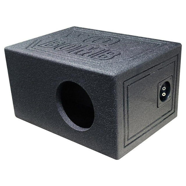 QPOWER QBOMB65VL SINGLE 6" SIDE PORTED BEDLINED MDF CAR SUBWOOFER ...