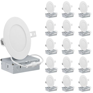 QPlus 4inch LED Recessed Lights, Aluminum Body, Daylight, Dimmable ...