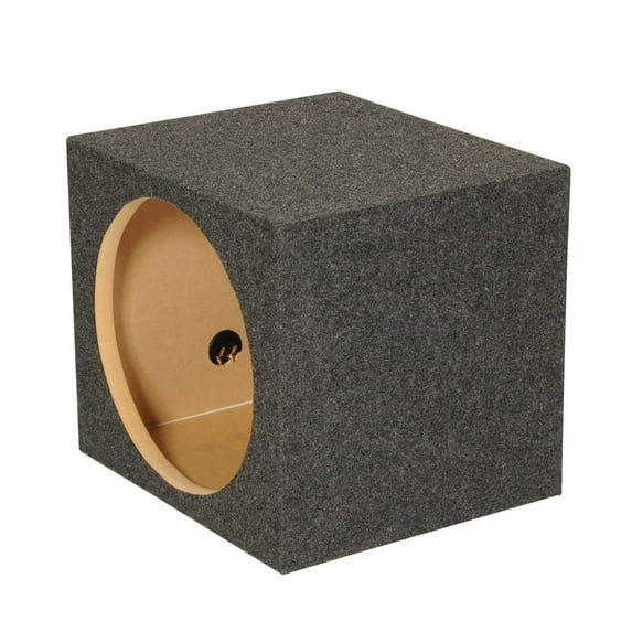 QPower, Subwoofer Enclosure, 12 Inch, Sealed, Gray, Heavy-Duty ...