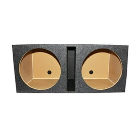 QPower 12 Inch Heavy-Duty Dual Sealed Car Audio Subwoofer Enclosure Box ...