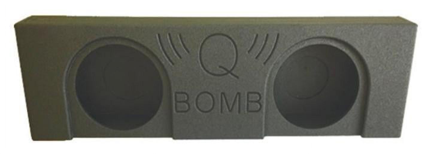 QPower QBOMB Dual 10" Sealed Empty Box Behind Seat Mount - Walmart.com