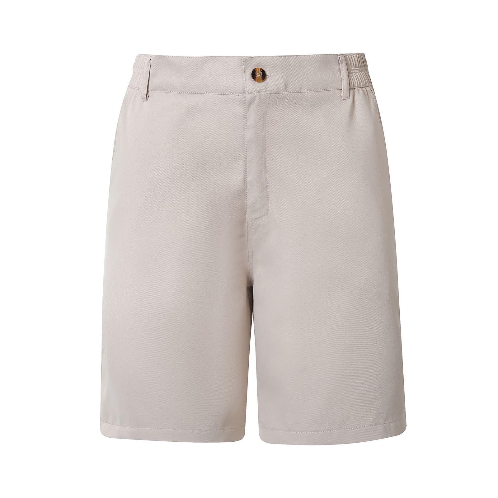 QQAMB Shorts for Men Plus Size Casual Twill Elastic Waist Wrinkle Free ...