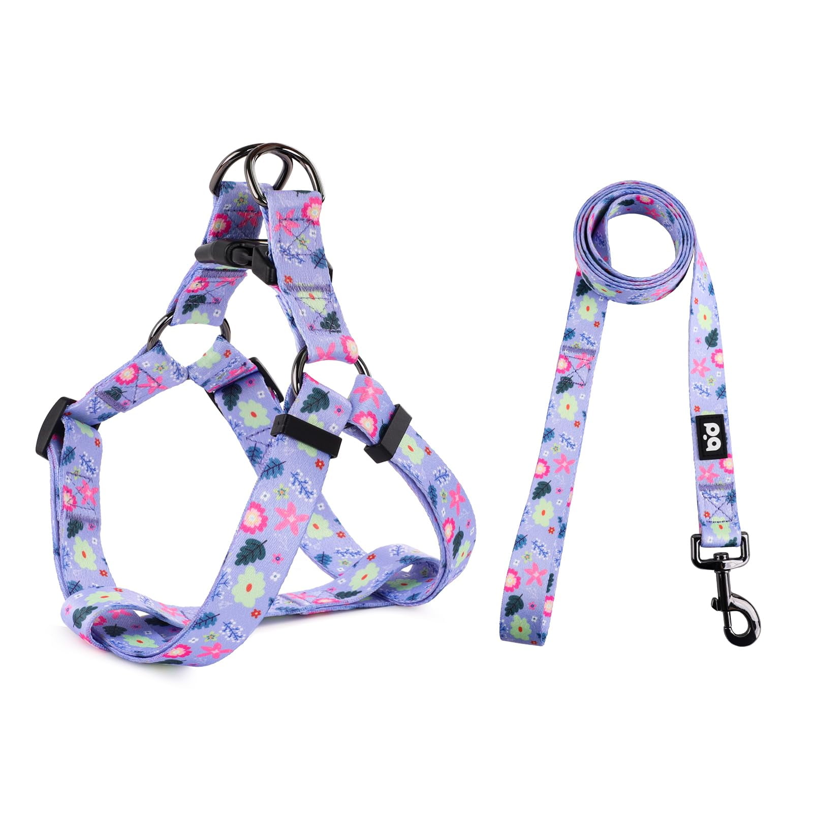 QQPETS Dog Harness Leash Set Adjustable Heavy Duty No Pull Halter ...