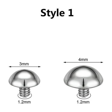 Dermal Anchor Tops with Synthetic Opal - Walmart.com