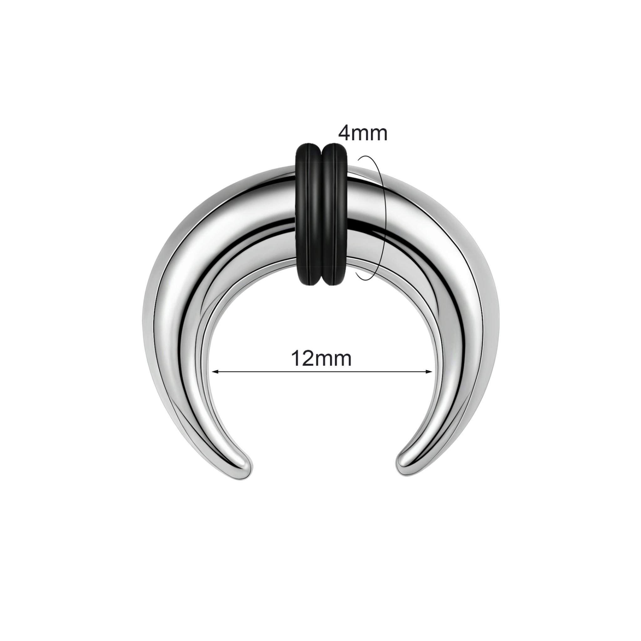 QQTDFG 1 Pc Surgical Steel Septum Rings Buffalo Septum Pincher Tapers ...