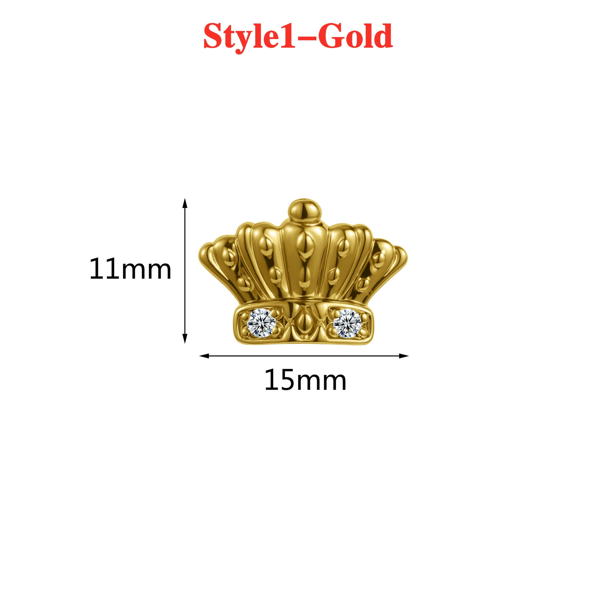 QQTDFG 18K Plated Gold Grillz Mouth Teeth Top Tooth Single Grill Cap ...