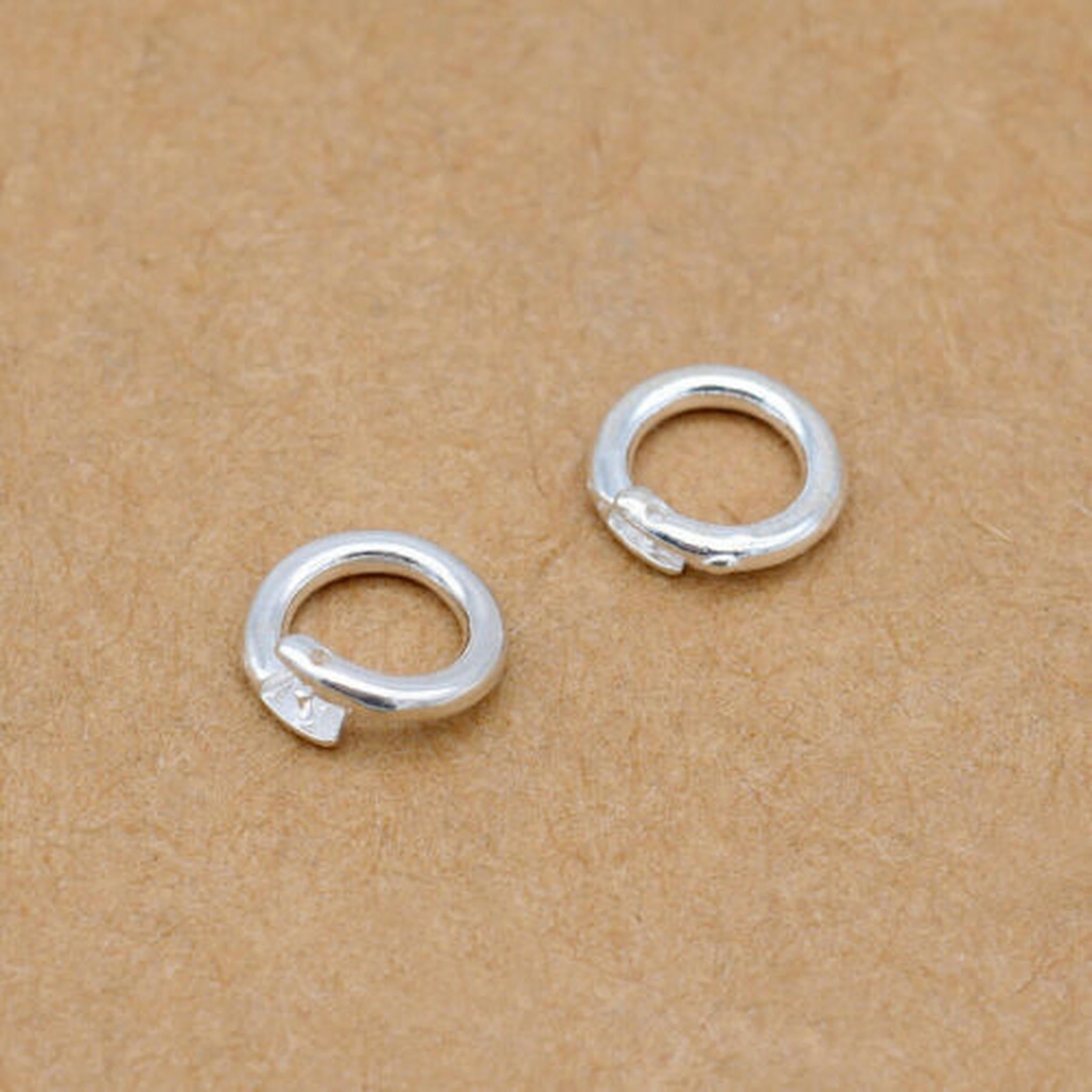 QQTDFG 925 Sterling Silver Link Lock Jump Ring Charm Pendant Locking ...