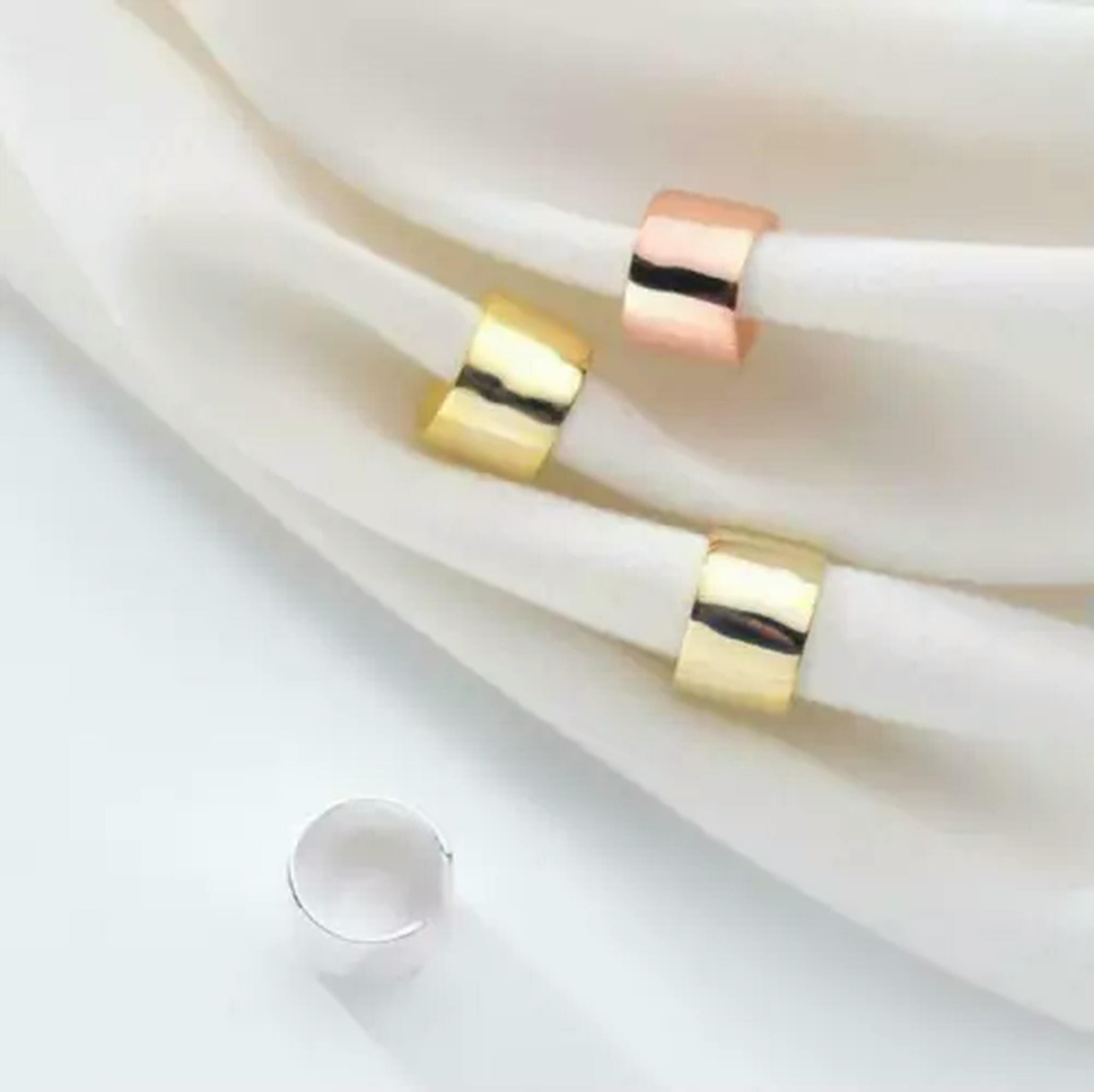 QQTDFG 925 Sterling Silver Plain Ear Cuff Earring for Men Women A1650-Rose Gold - 1 Pair ...