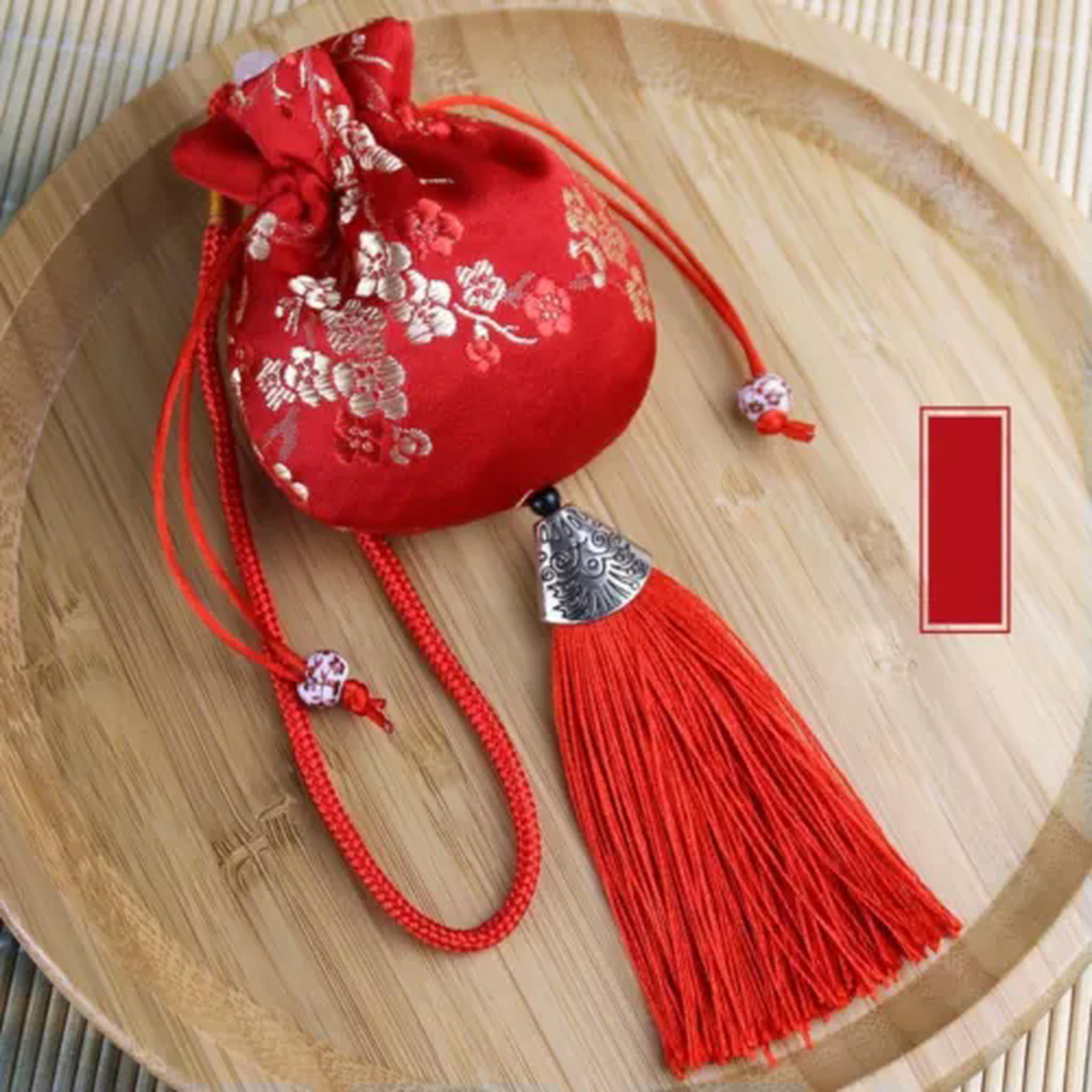 QQTDFG Chinese Silk Style Sachet Embroidery Drawstring Bag Jewelry ...