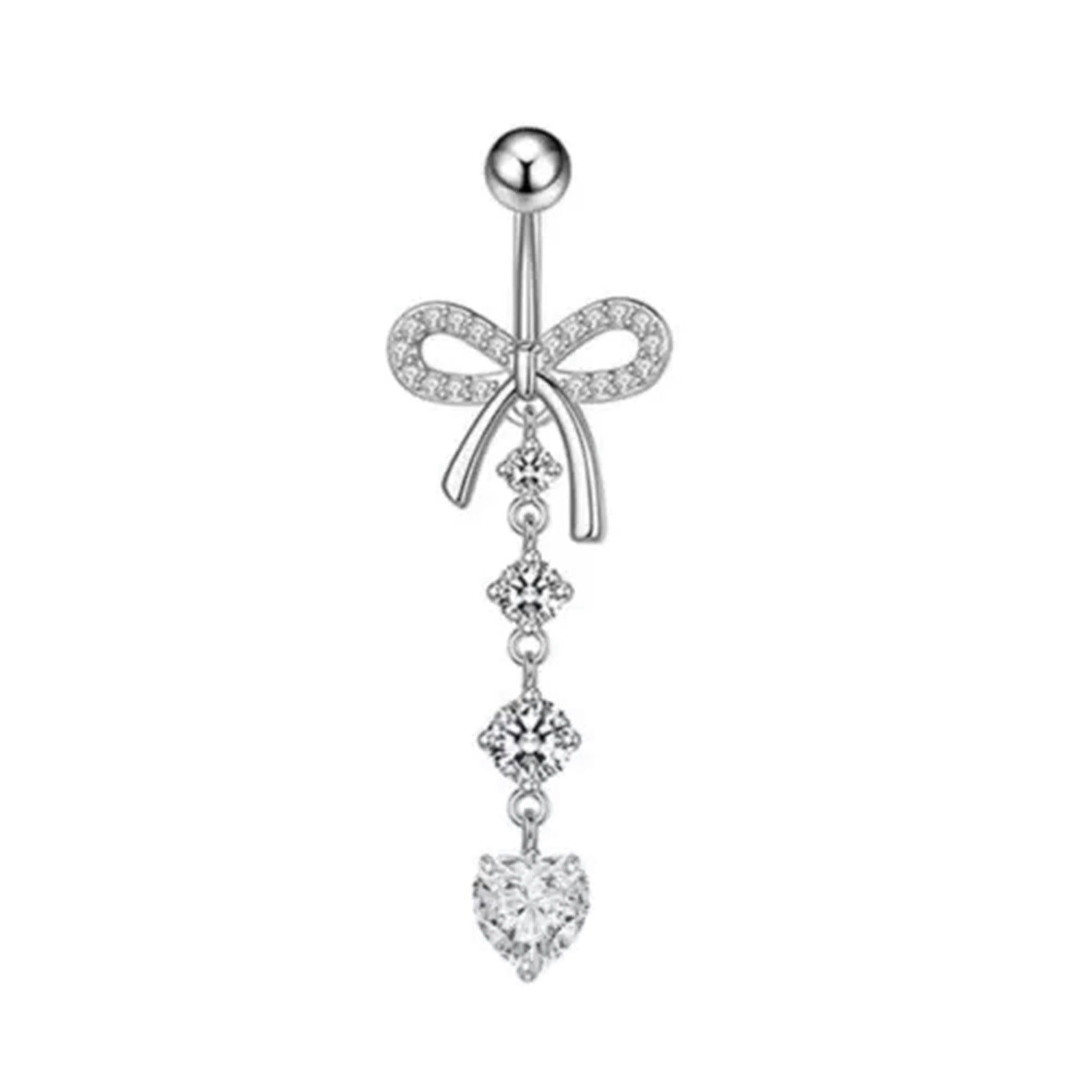 QQTDFG Faux Fake Belly Rings Anti-allergy Belly Button Ring Body-1 ...
