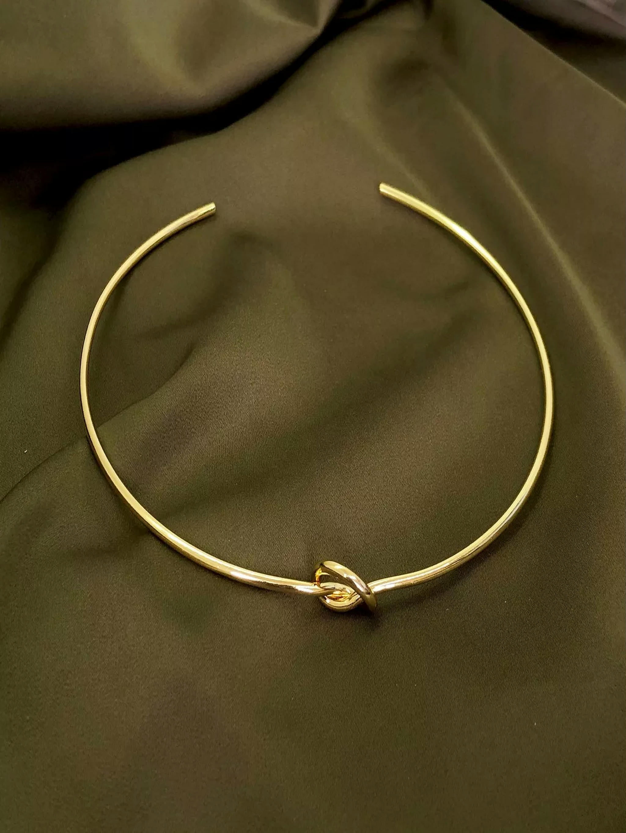 QQTDFG Knot Decor Cuff Choker Dainty Necklace Novelty Necklace Creative ...