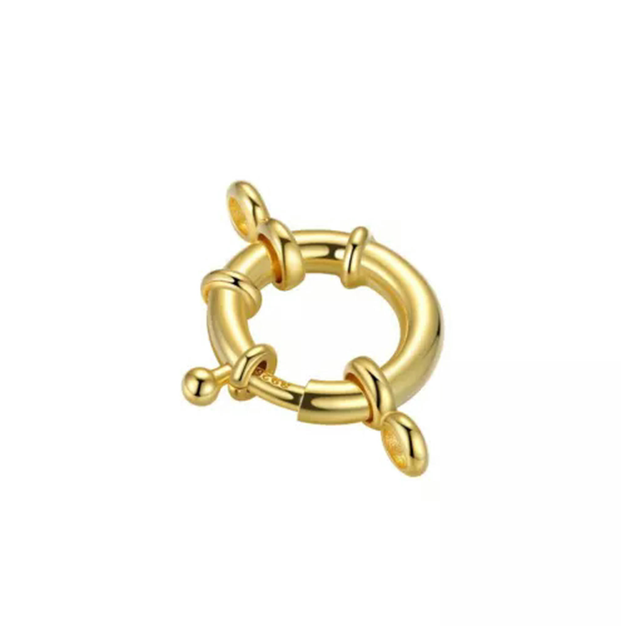 QQTDFG Large Spring Hook and Eye Bolt Ring Clasp Sterling Silver ...