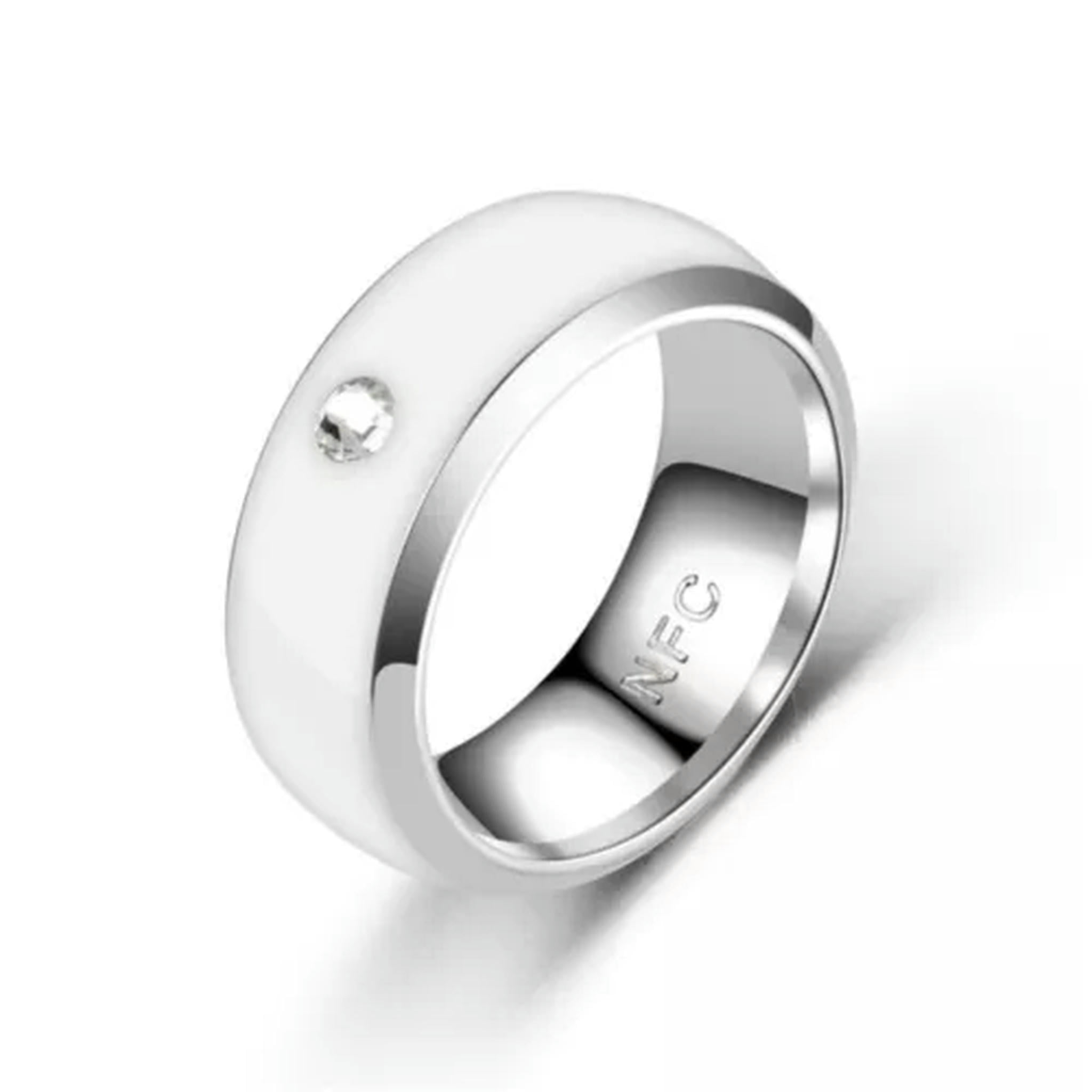 QQTDFG Stainless Steel Finger Digital Ring NFC Finger Ring for Android ...