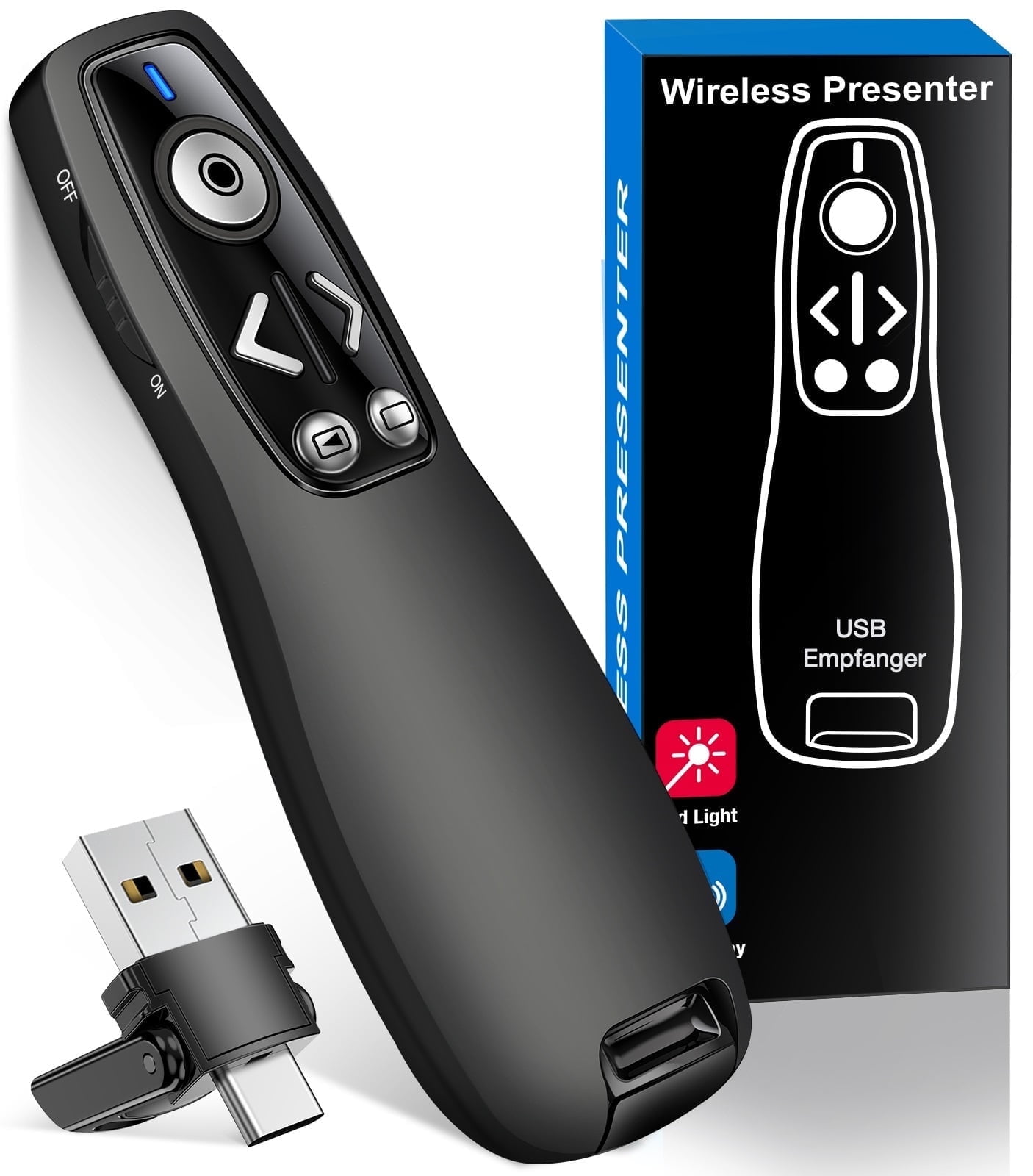 Free Shipping! QQV Wireless Presentation Clicker for PowerPoint USB ...