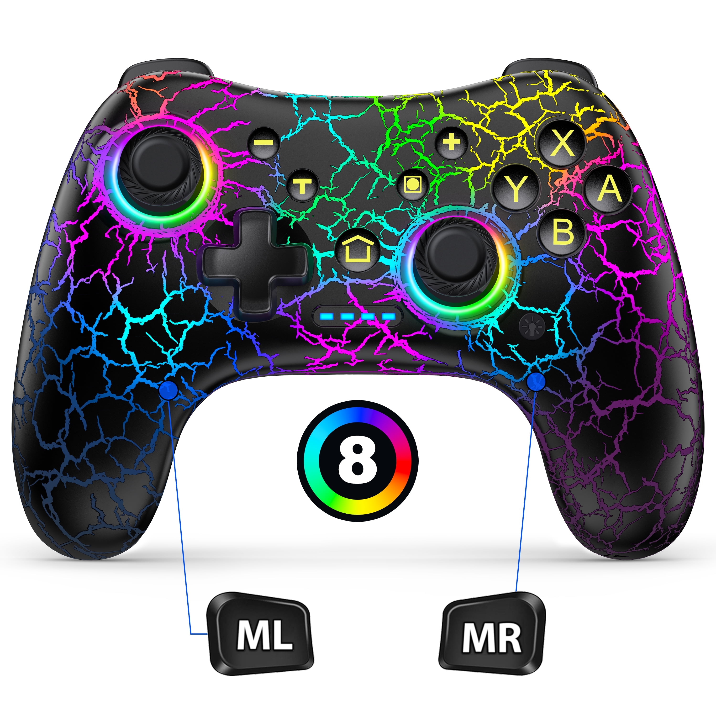 DinoFire Wireless Pro Controller for Nintendo Switch/Lite/OLED with ...