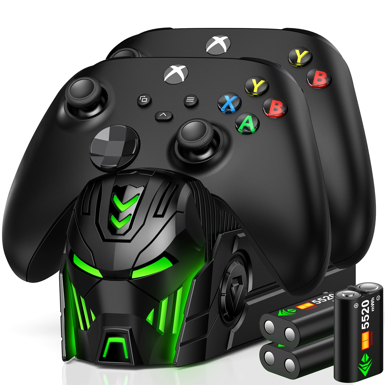 QQV Xbox Controller Charger Station, with 3X 5520mWh Rechargeable ...