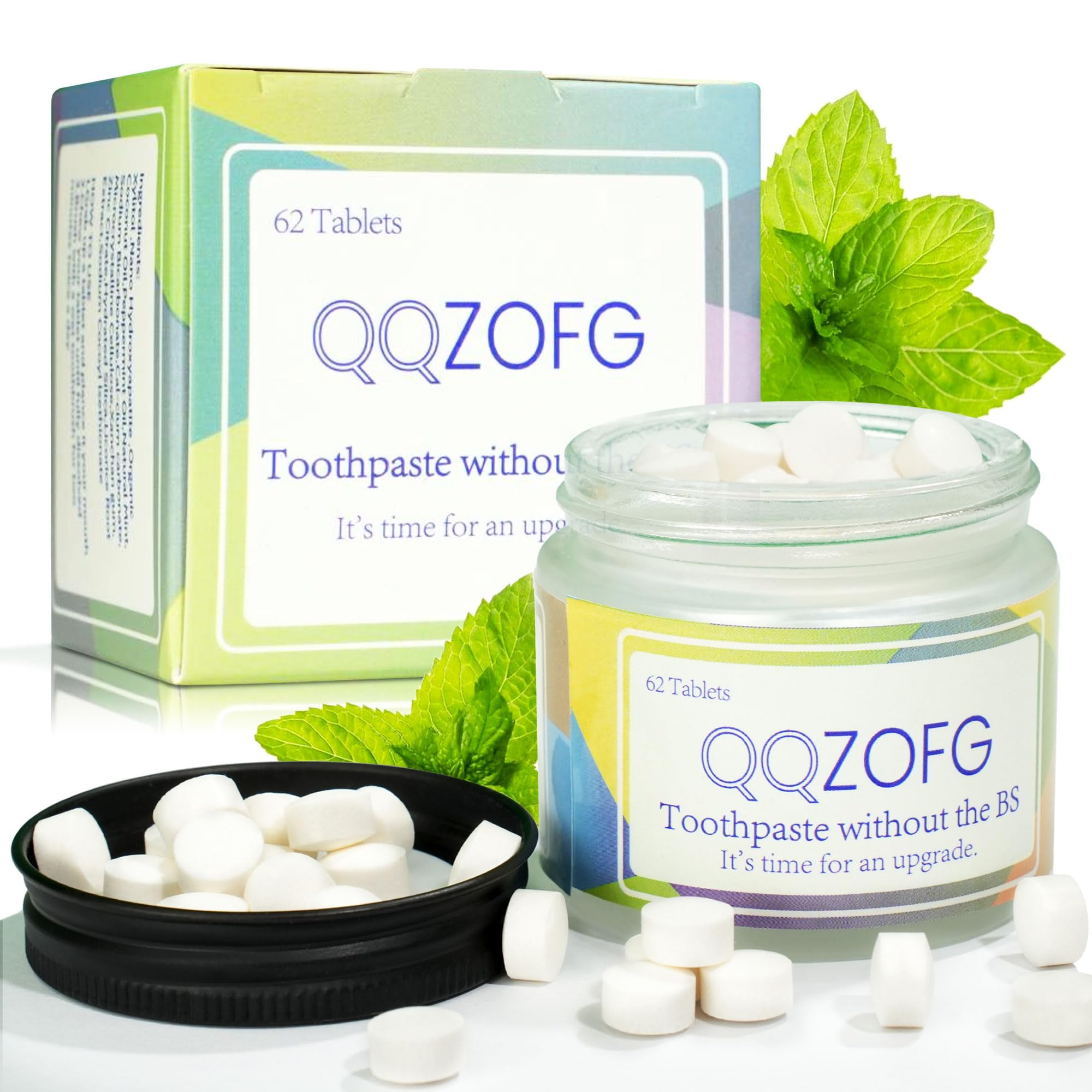 QQZOFG Toothpaste Tablets, Flouride IFF17 Free Nano Hydroxyapatite ...