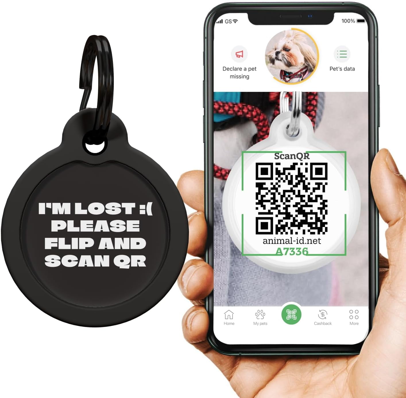 QR Code Dog Tag - Walmart.com